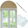 BESTYASH Shower Curtain Rod for Bathroom Adjustable Tension Rod Plastic ...