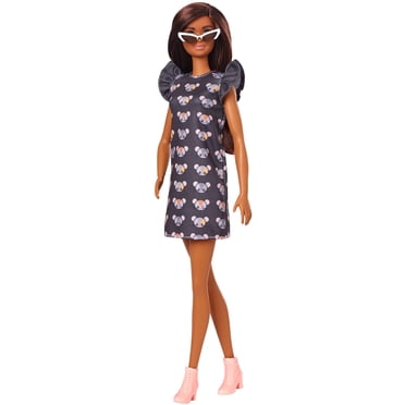 Barbie Fashionistas Doll #171, Curvy with Vitiligo & Long Brunette Hair ...