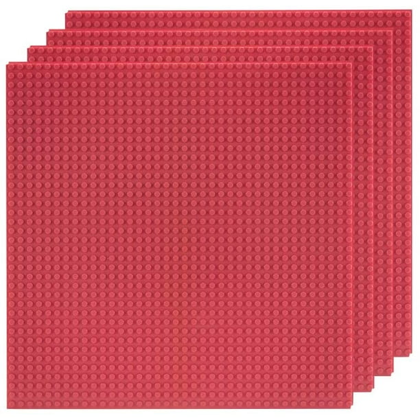 AIMTYD 12"X12" Slab Lite Baseplate for All Major Building Bricks and Blocks (Bubblegum, 4-Pack ...