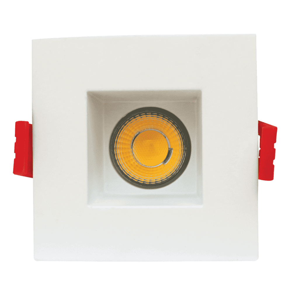 Perlglow 2 inch Square Downlight Luminaire, White Finish, LED Recessed ...