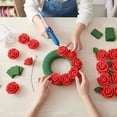 100 Red Foam Rose Heads - Realistic Artificial Flowers for Home Decor ...