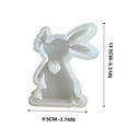 sdhkgrrt under $5 Silicone Rabbit Mold, Rabbit Candle Mould, Kissing ...