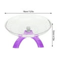 BESTYASH Silent Running Wheel for Hamsters and Small Pets Violet Low ...