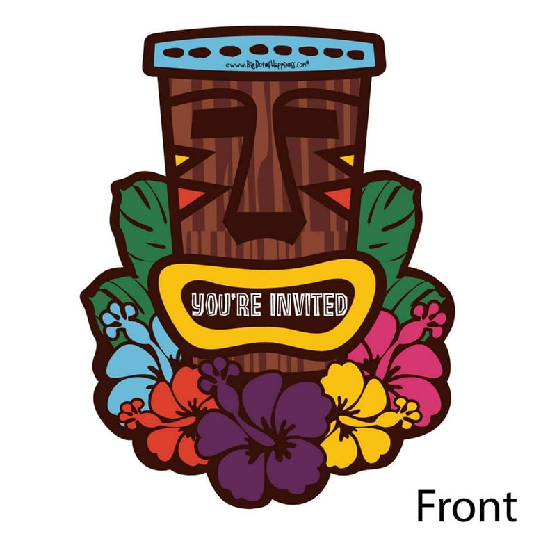 Tiki Printables Invitations Fill
