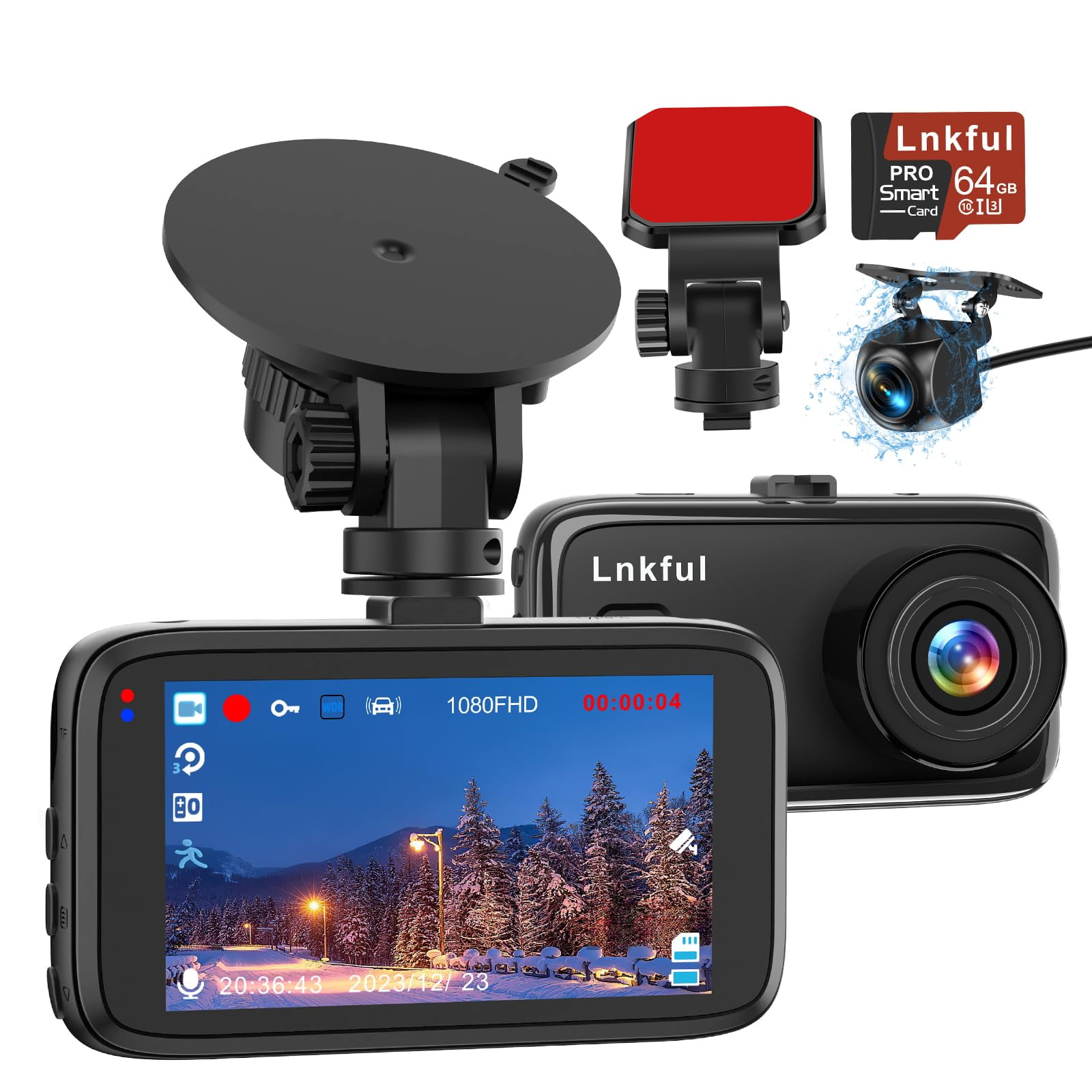 Click here for Dash Cam Front And Rear Camera  Lnkful 1080p Dual... prices