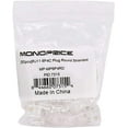 Monoprice 6P4C RJ11 Modular Plugs for Round Solid Cable - Crimp On, 1U, 3 Prongs, 4 Conductor ...