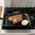 Lodge 12? Square Seasoned Cast Iron Griddle, P12SGR3, with assist ...