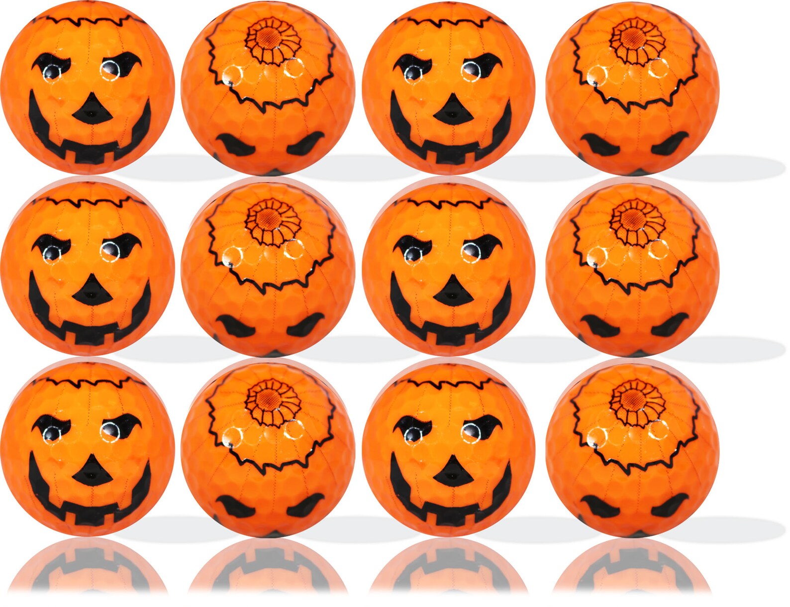 Jack-O-Lantern Golf Balls 12 Pack - Walmart.com