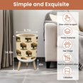Small Trash Can with Lid Buffalo Tan Grass farmhouse 1.8 Gallon Dog ...
