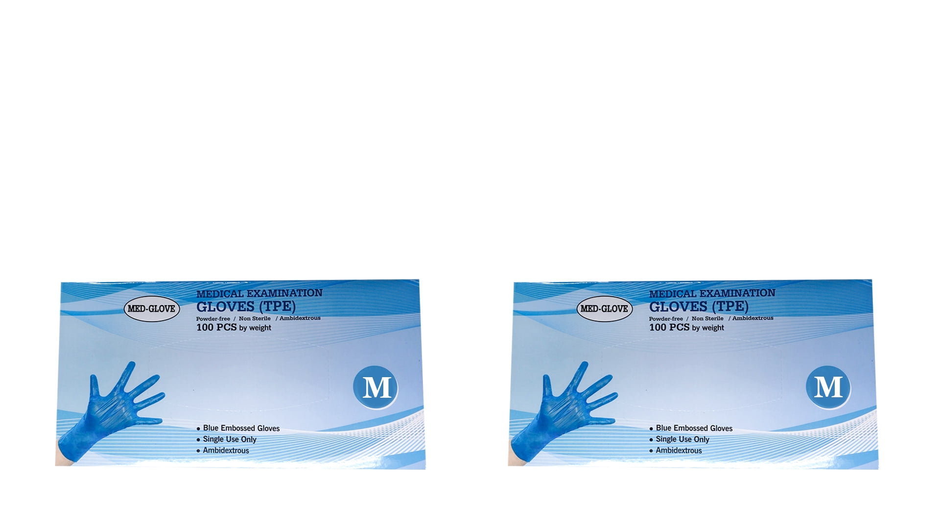 Med-Glove Medical Examination Gloves(TPE) Powder Free, Ambidextrous ...