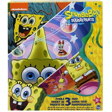 Spongebob Squarepant 100 Piece Lenticular Puzzle - Spongebob & Patrick ...