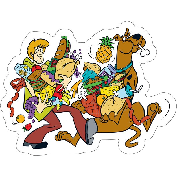 C&D Visionary Scooby Doo Shaggy & Scooby Sticker, Multi-Colored ...