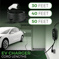 PRIMECOM Level 2 EV Charger 220 240V, 16A, Portable EVSE Electric ...