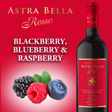 Astra Bella Semi-Sweet Red Wine 750ml Italian Glass Bottle, 5.5% ABV ...
