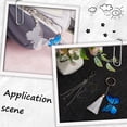 1 Box 40Pcs Acrylic Keychain Blanks Ornaments Blank Butterfly Key ...