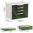 4 Drawers Makeup Organizer- Bathroom Organizers and Storage, Plastic ...