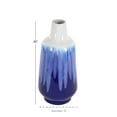 DecMode Modern 20 x 9inch glazed ceramic pear-shaped vase - Walmart.com