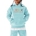 Coerni Tween Girls First Grade Hoodie Casual Print Long Sleeve ...