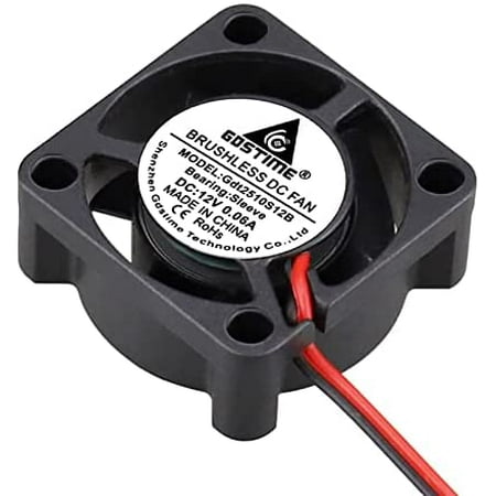 GDSTIME 25mm x 10mm 12V DC 0.06A Micro Small Mini Tiny Brushless ...