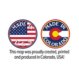 ADVENTURE iDIAZ Gleason's New Standard World Map, Large 36"x58" Flat ...