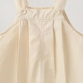 Baby Girls Cotton Overalls Toddler Sleeveless Front Pleated Shorts ...