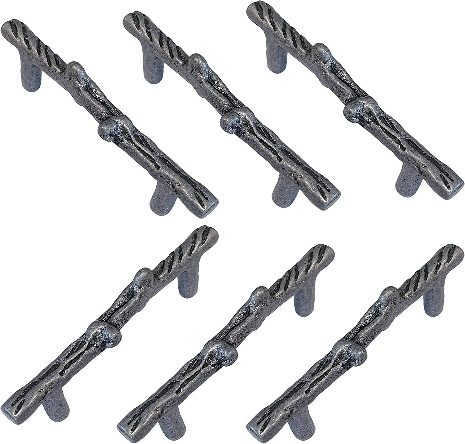 Zoizocp 6 pcs Tree Branch Cabinet Handles Twig Branch Cabinet Handles ...