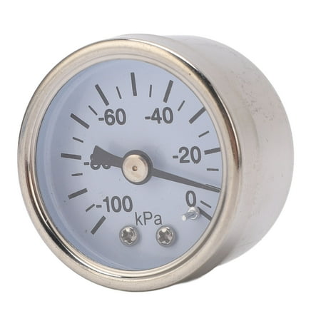Vacuum Pressure Gauge, Pneumatic -100kPa~0kPa Stainless Steel Accurate Indication Dial Liquid ...
