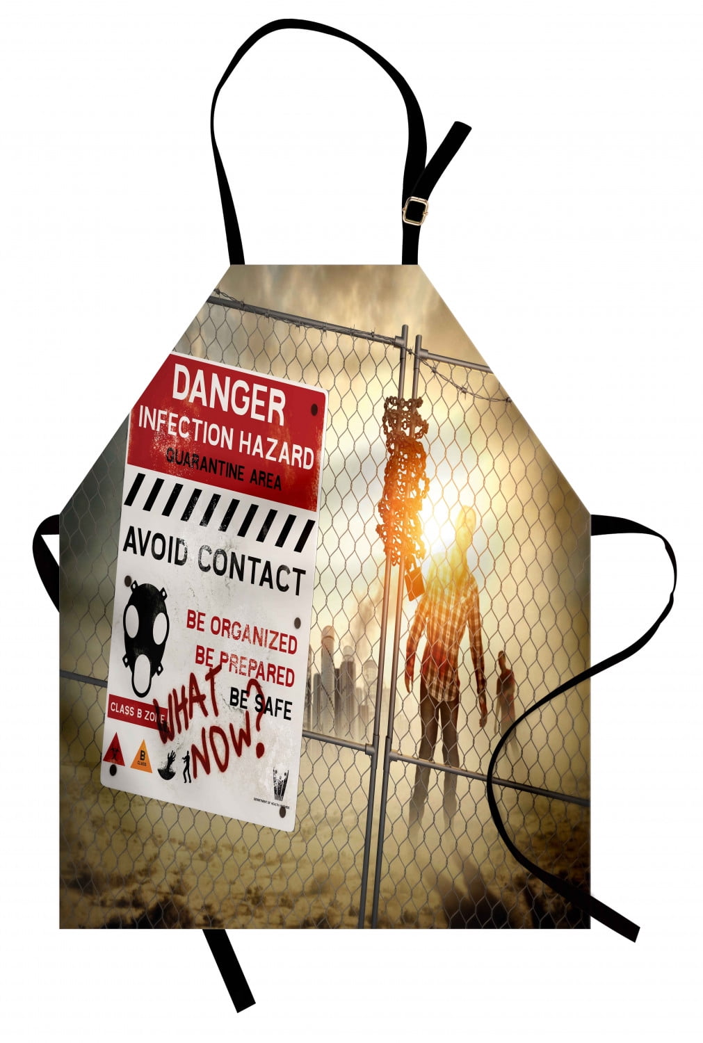 Zombie Apron Dead Man Walking in Dark Danger Scary Scene Fiction ...