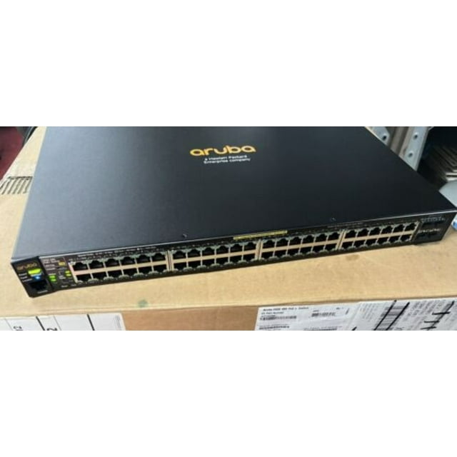 J9772A ARUBA HPE 2530-48G-PoE+ 48 port Switch w/ rackear + power cord ...