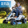 HART 80-Volt 30-inch Deck Lithium-Ion Riding Lawn Mower Kit, (1) Super ...