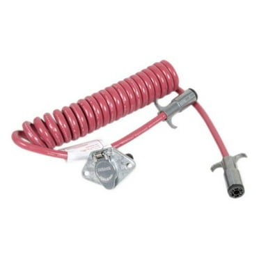 Blue Ox BX88206 7 Way to 6 Way Coiled Electrical Cable - Walmart.com