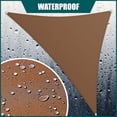 Royal Shade 7' x 8' x 10.6' Brown Triangle Waterproof Sun Shade Sail ...