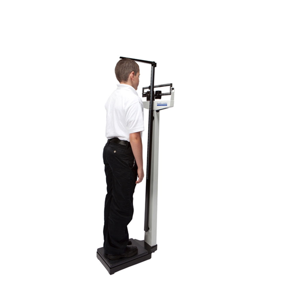 Healthometer 402KLWH Beam Scale w/ Height Rod/Wheels-390 lb/177 kg ...