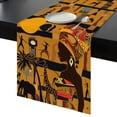 Black Women Giraffe Elephant Tree Table Runner 90 Inches Long,Kitchen ...