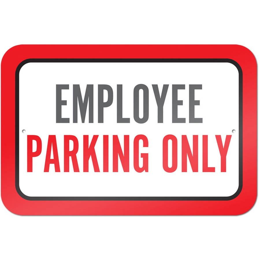 Employee Parking Only Sign - Walmart.com