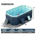 "MONEHANE Large Foldable Pool, Indoor/Outdoor Above Ground for Kids ...
