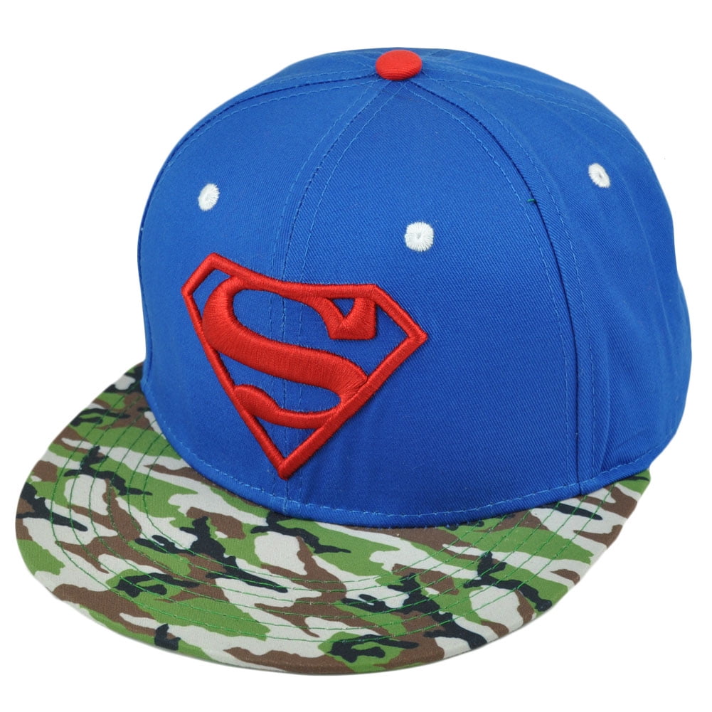 DC Comics Superman Man of Steel Superhero Camouflage Tropic Snapback ...