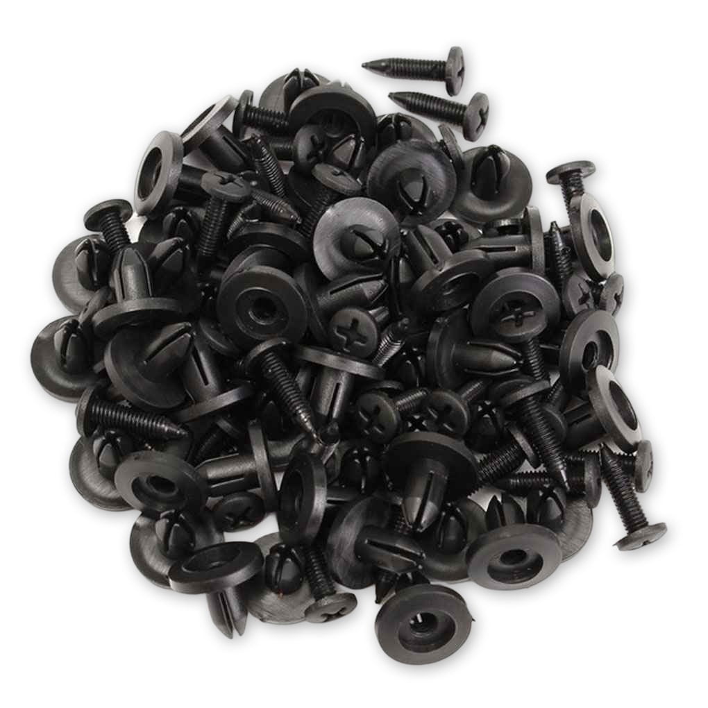 Hi,Fancy 50 Pieces Universal Car Fender Retainer Plastic Clips Portable ...