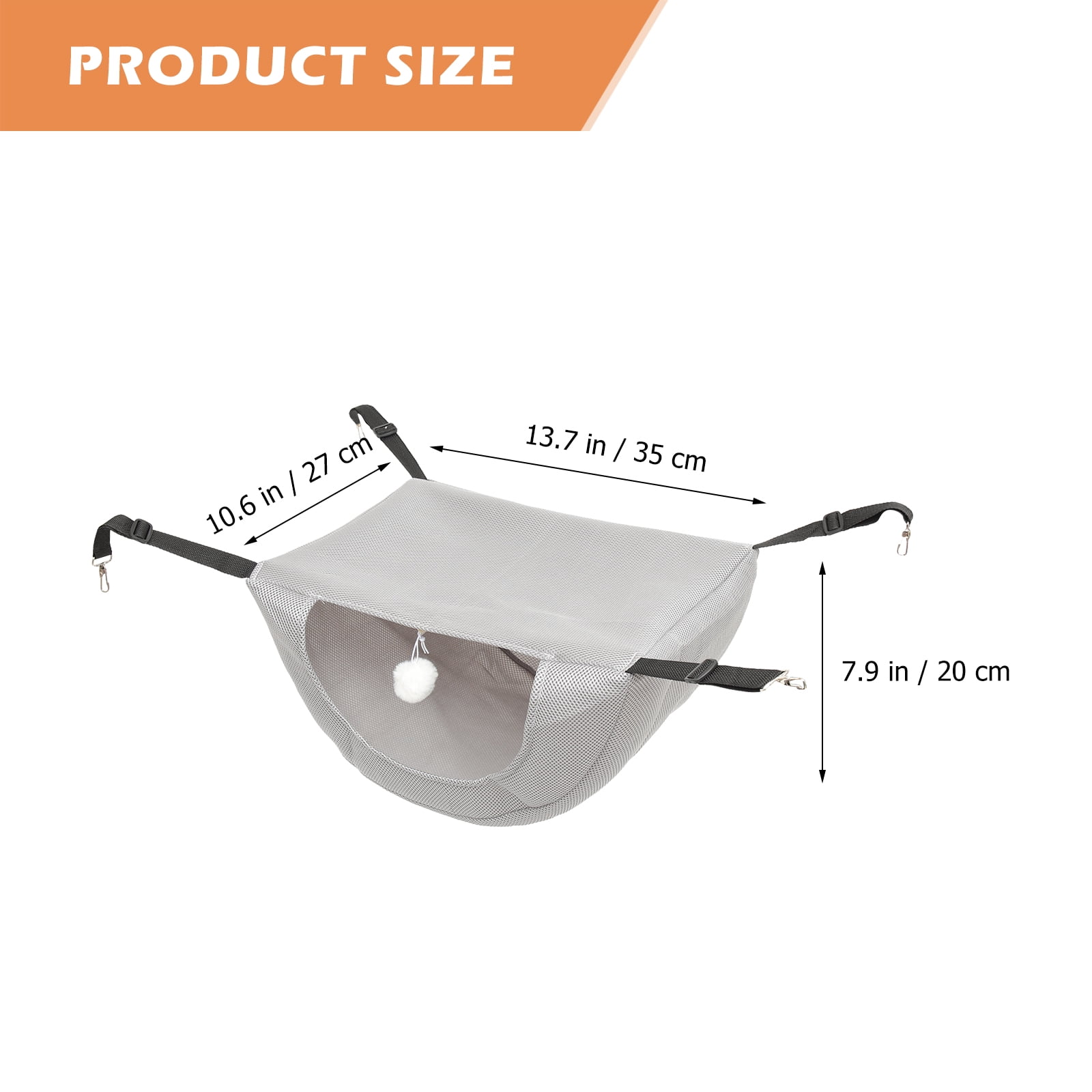 Click here for Phenofice Soft Breathable Cat Hammock Grey Thick A... prices