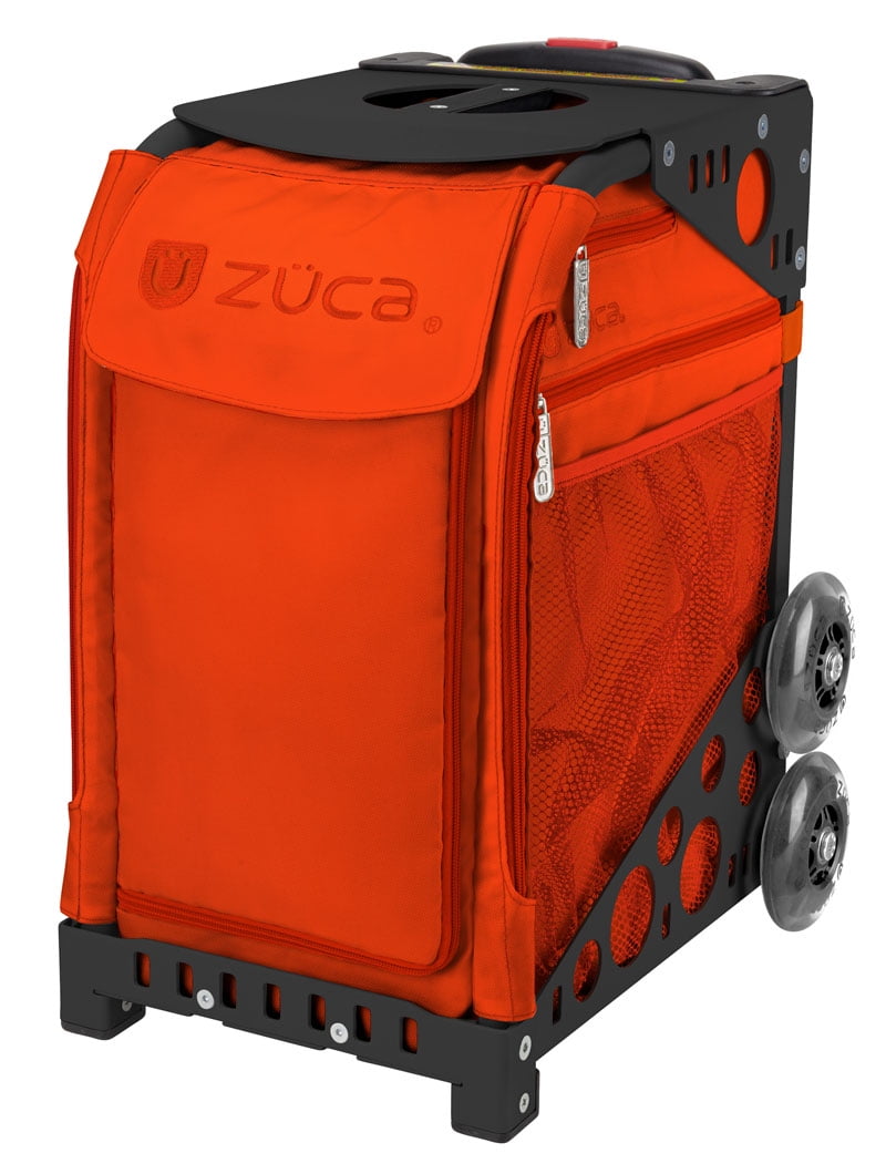 Zuca 18" Sport Bag - Persimmon with Non-Flashing Wheels and 2 Small ...