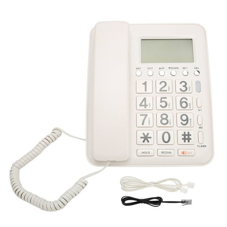Corded House Phone, Dual Interface Noise Reduction Desk Phone For Hotel ...