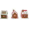 Raz Imports 2021 5.5-inch Gingerbread Lighted House, Assortment of 3 ...