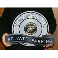 USMC Enlisted Metal Sign Semper Fi Warning Sign 18" x 12" - Walmart.com