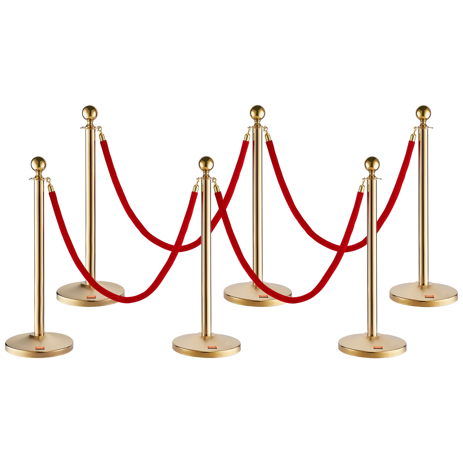 Click here for Vevor Stanchion Post With Velvet Rope  6-Pack Crow... prices