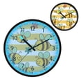 BZSMCE Voice Activated LED Night 12in Clock 12in Clock with Yellow ...
