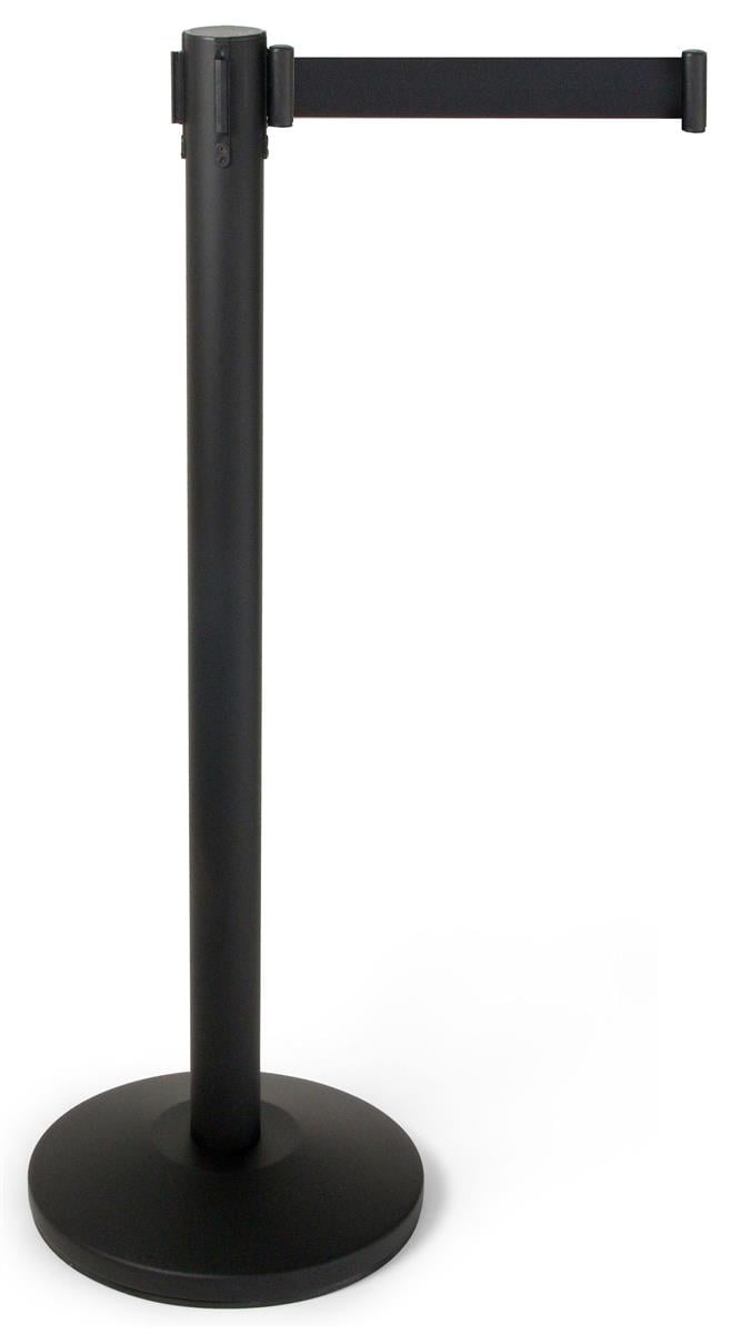 Set of 2 Crowd Control Posts with 6'7" Long Retractable Black Belt, 41. ...
