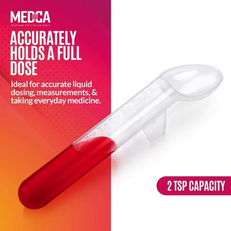 Calibrated Medicine Spoon for Kids, Baby & Toddler - (Pack of 2) - 2 ...