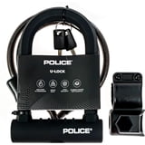 POLICE U-Lock Bike Lock with Key, U-Lock for Bicycles, Lock for ...