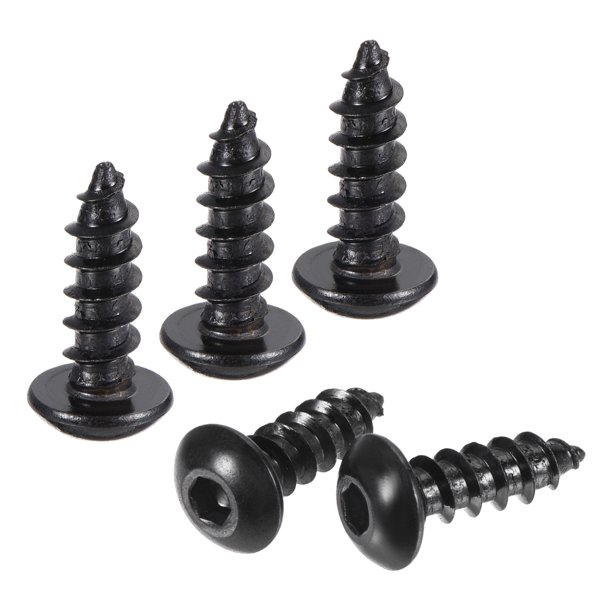 Uxcell Hex Socket Self Tapping Screws, M5 x 16mm Carbon Steel Wood Screw 100 Pack - Walmart.ca