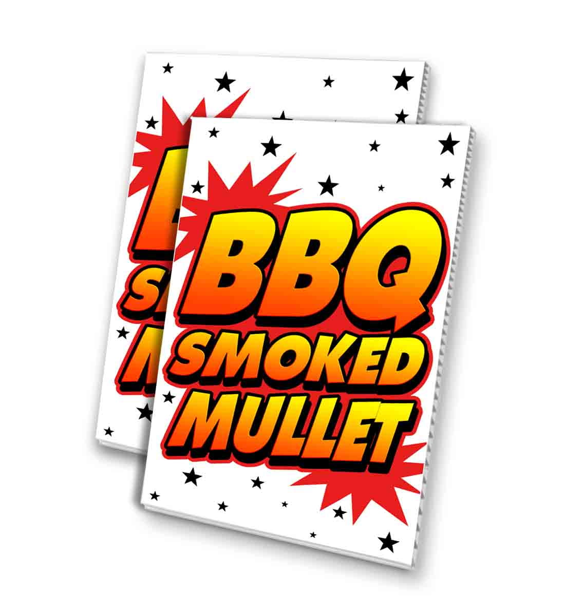 BBQ Smoked Mullet (24" X 36") 4mm Corrugated Plastic Panel, Graphics ...